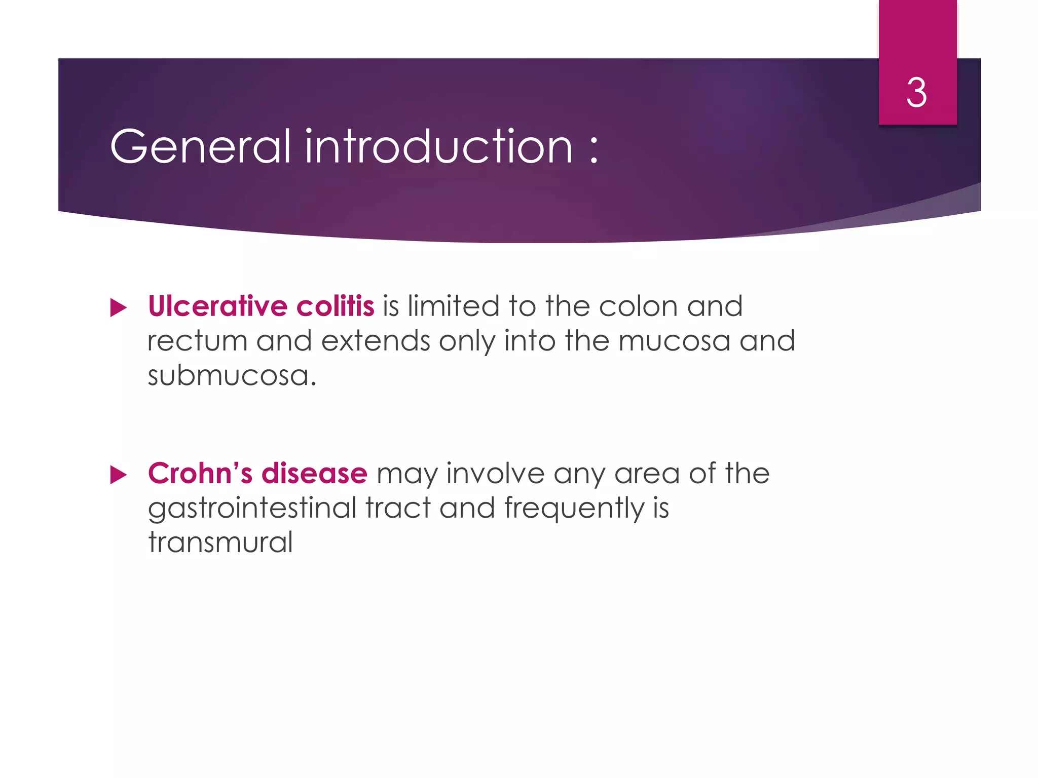 inflammatory bowel disease (Ulcerative colitis , crohn's disease) | PPTX
