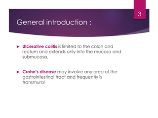 inflammatory bowel disease (Ulcerative colitis , crohn's disease) | PPTX