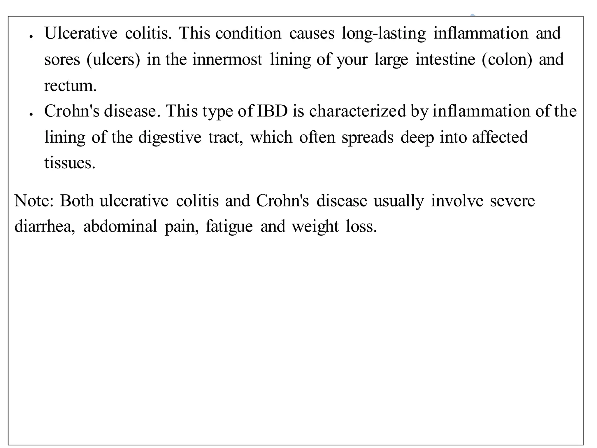 INFLAMMATORY BOWEL DISEASE BY DR. JOSEPH OYEPATA SIMEON | DOCX