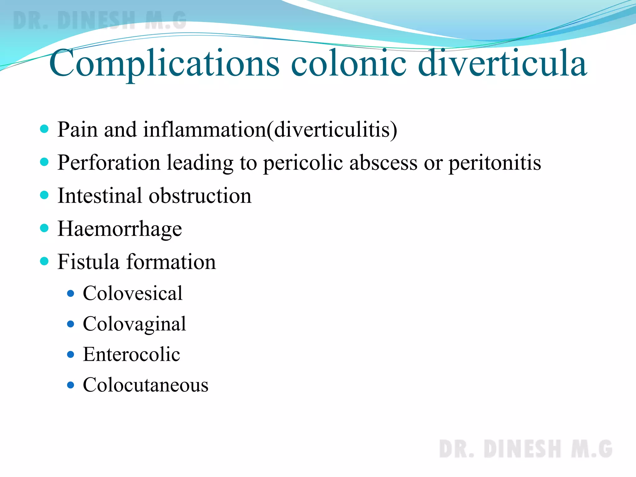 Ulcerative colitis & Diverticulosis | PDF
