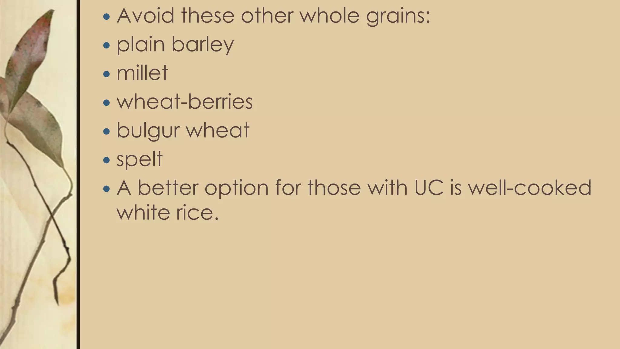 Ulcerative Colitis Foods To Avoid Pdf