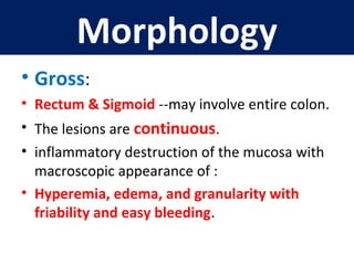 Ulcerative colitis, classification, causes,clinical features ...