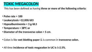 Ulcerative colitis, Toxic megacolon surgical management.pptx