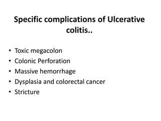 Ulcerative colits ppt | PPT