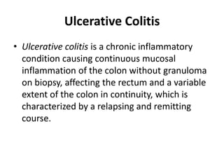 Ulcerative colits ppt | PPT