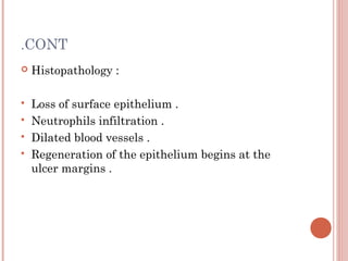 Ulcerative condiion | PPT