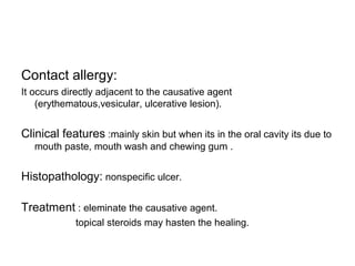 Ulcerative conditions | PPT