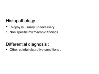 Ulcerative conditions | PPT
