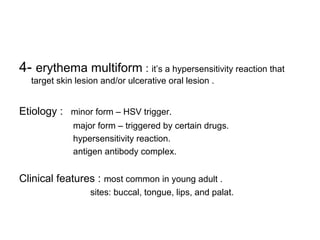 Ulcerative conditions | PPT