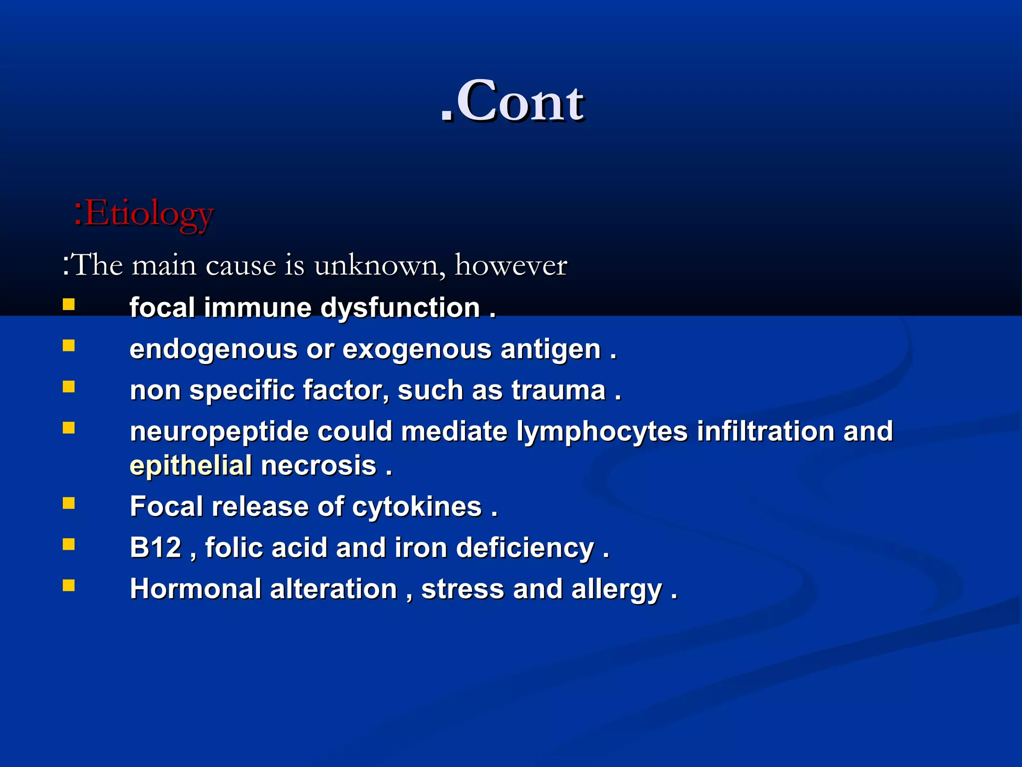 Ulcerative conditions | PPT