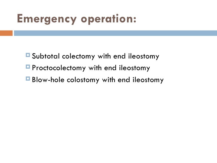 Surgical Management in Ulcerative Colitis