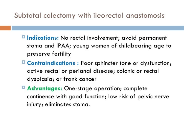 Surgical Management in Ulcerative Colitis