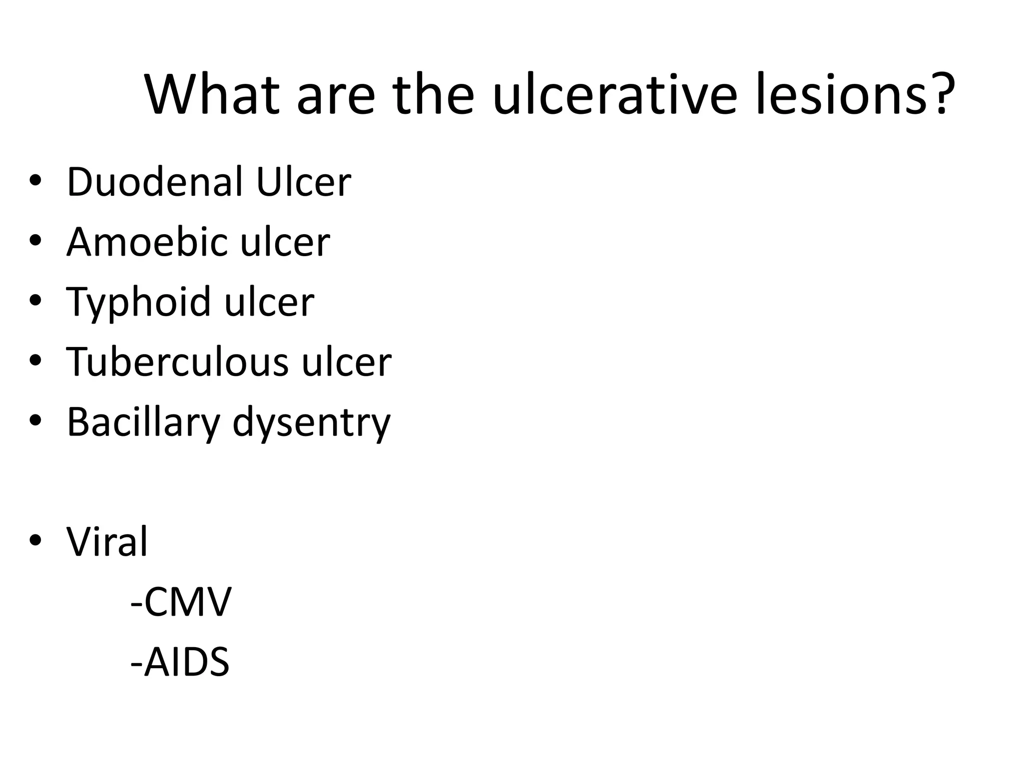 Ulcerative lesion 4 6-2016 | PPTX