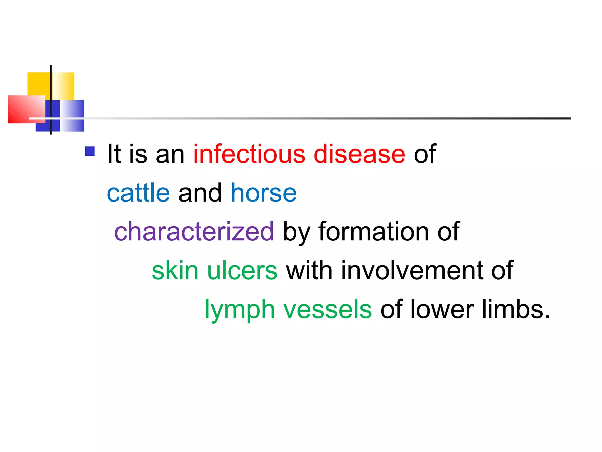 Ulcerative lymphangitis | PPT