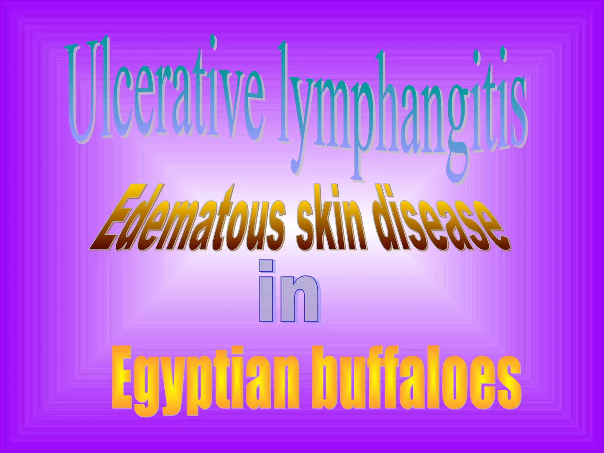 Ulcerative lymphangitis | PPS