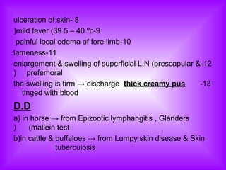 Ulcerative lymphangitis | PPT