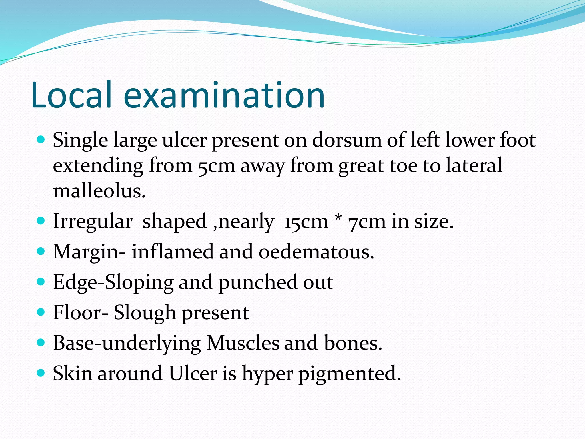 Ulcer case presentation | PPTX