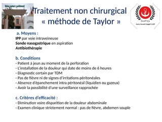 Prise en charge de l'ulcere gastro duodenal perfore.pptx