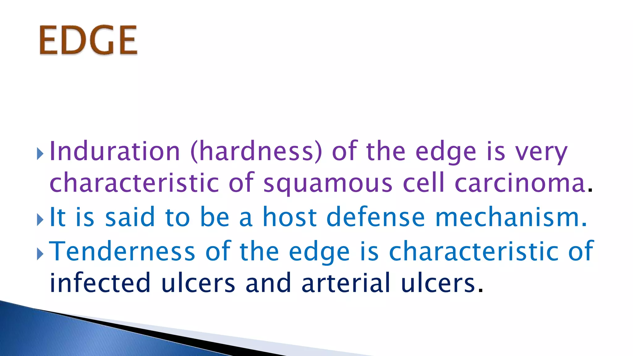 Ulcer examination | PPTX