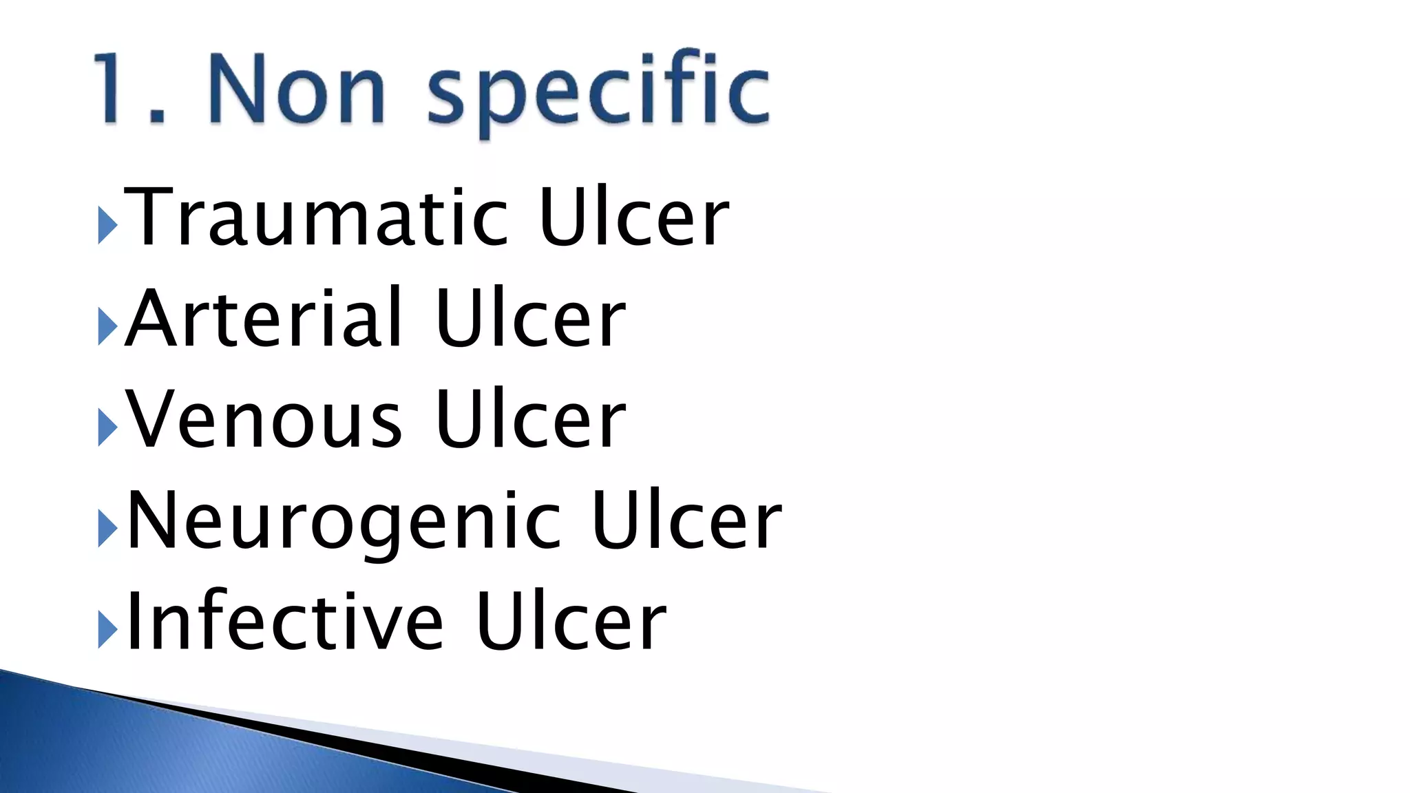 Ulcer examination | PPTX