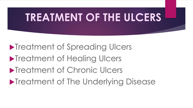 Ulcers Basics | PPTX | Foot Health | Diseases and Conditions
