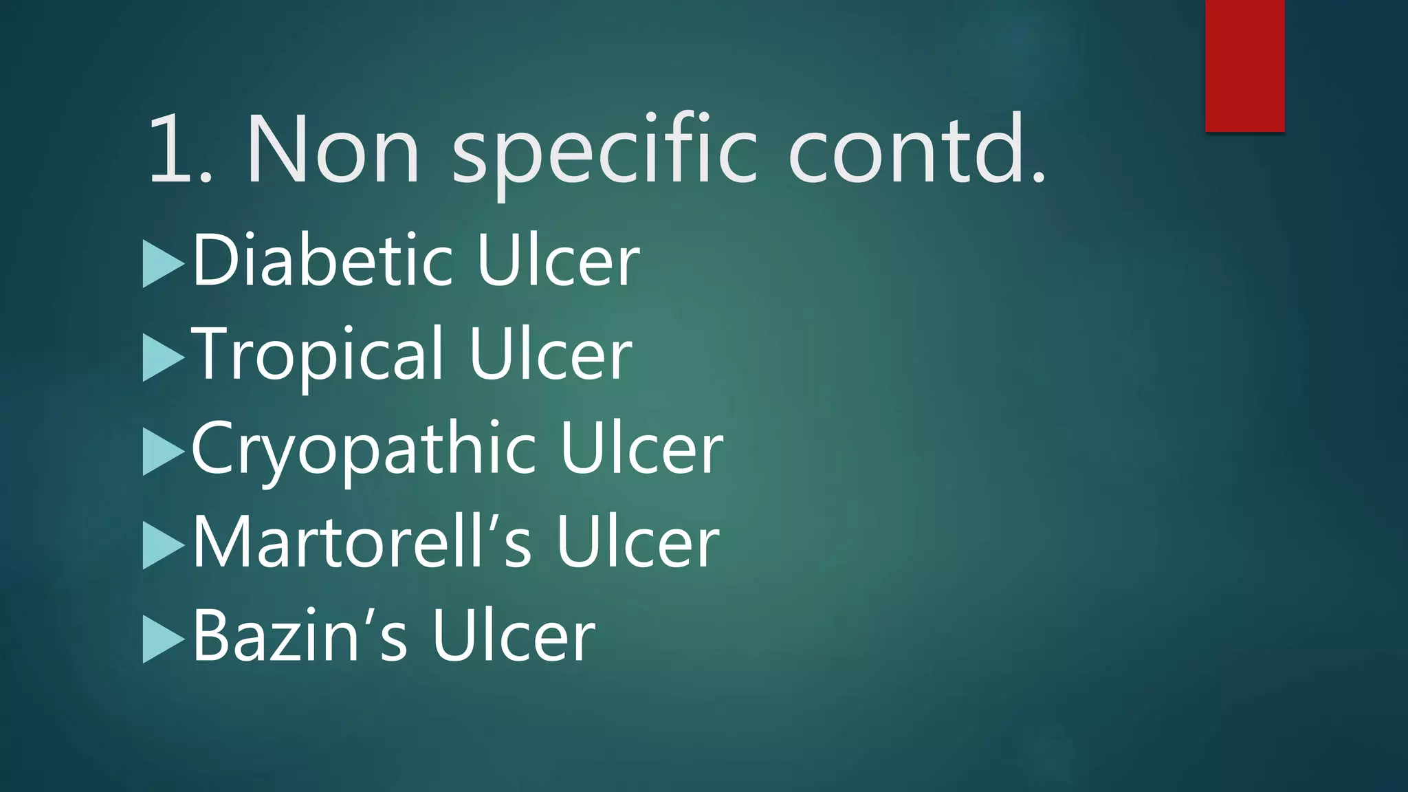 Ulcer sinus fistula | PPTX