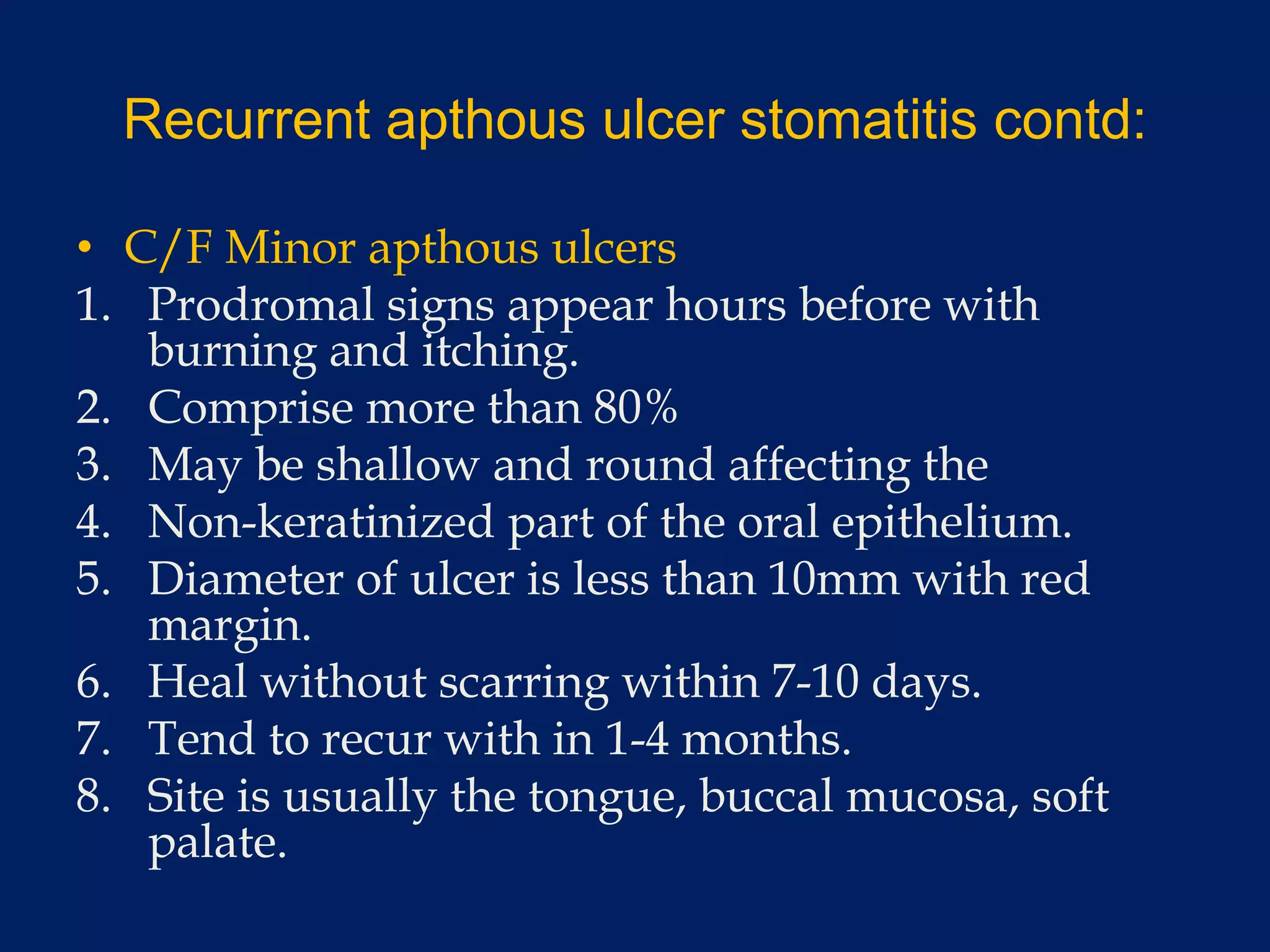 Ulcers of the oral Cavity Arshad.pptx