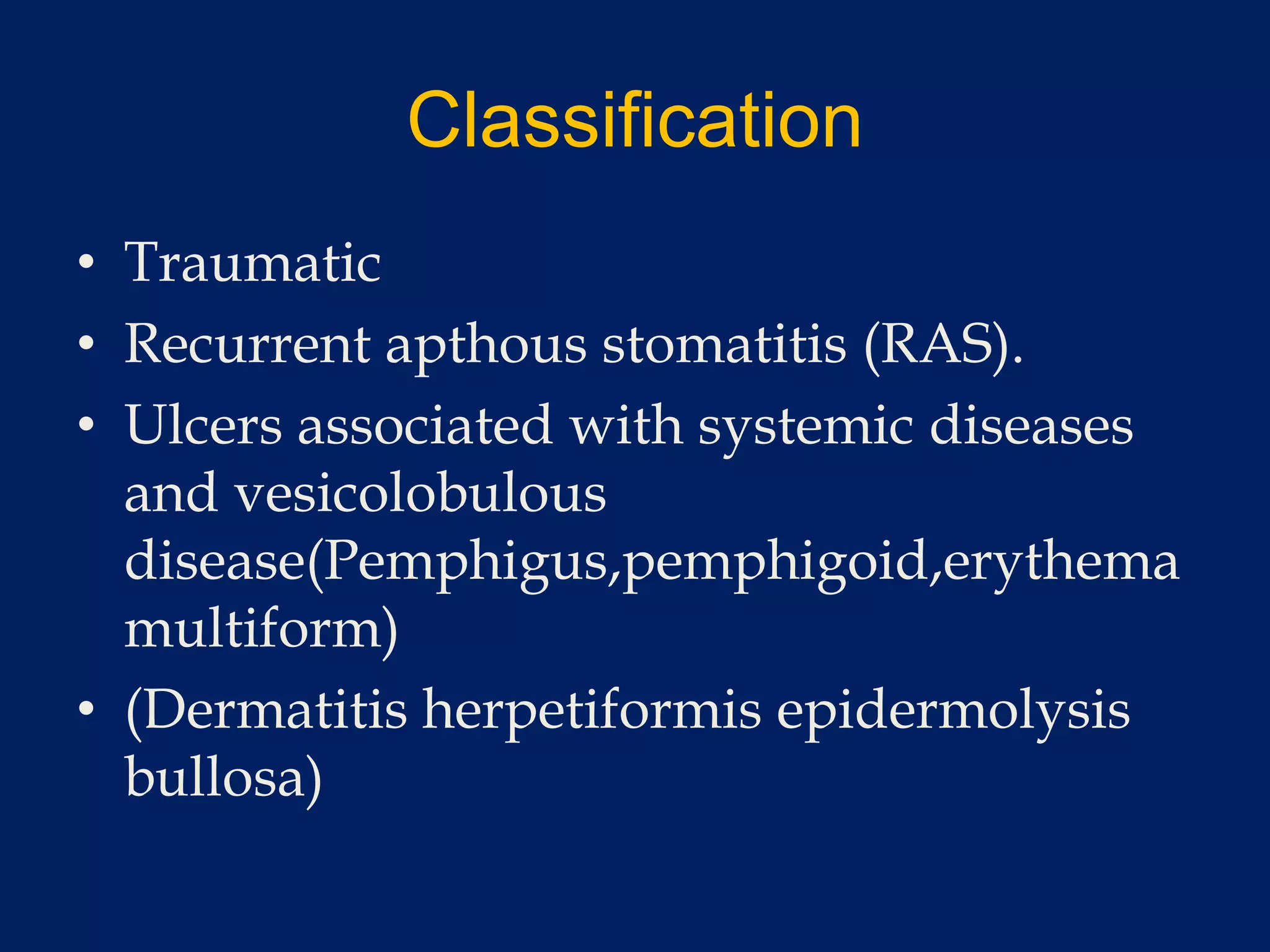 Ulcers of the oral Cavity Arshad.pptx