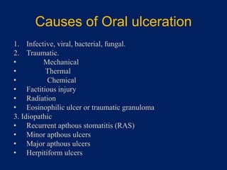 Ulcers of the oral Cavity Arshad.pptx