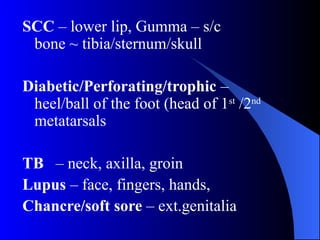 ULCERS, SINUSES & FISTULAE in surgery ward.ppt