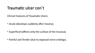 ULCERS, SINUSIS AND FISTULAE. EDITED.pptx