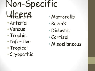 Ulcers & wounds | PPTX