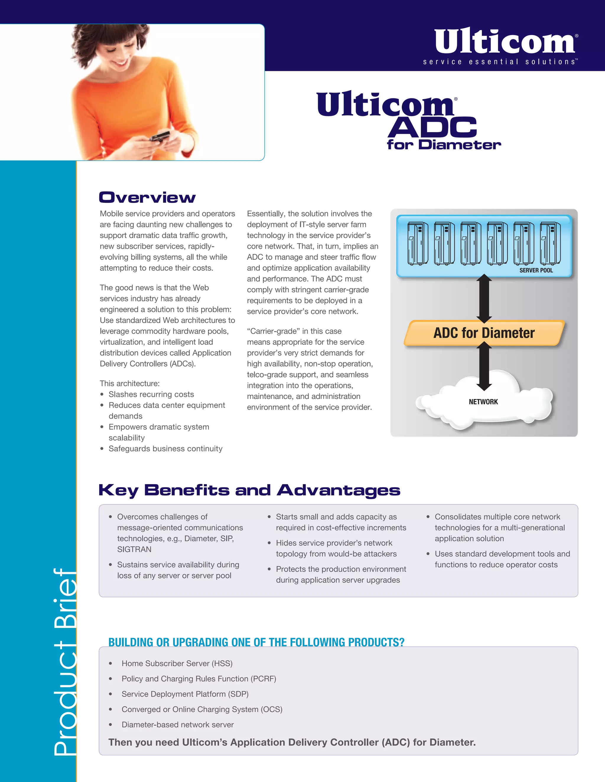 Product Data Sheet for Ulticom Telecom Products | PDF