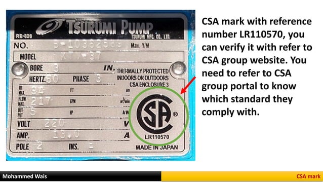 The difference between UL, CE, and CSA in pump industry | PDF ...