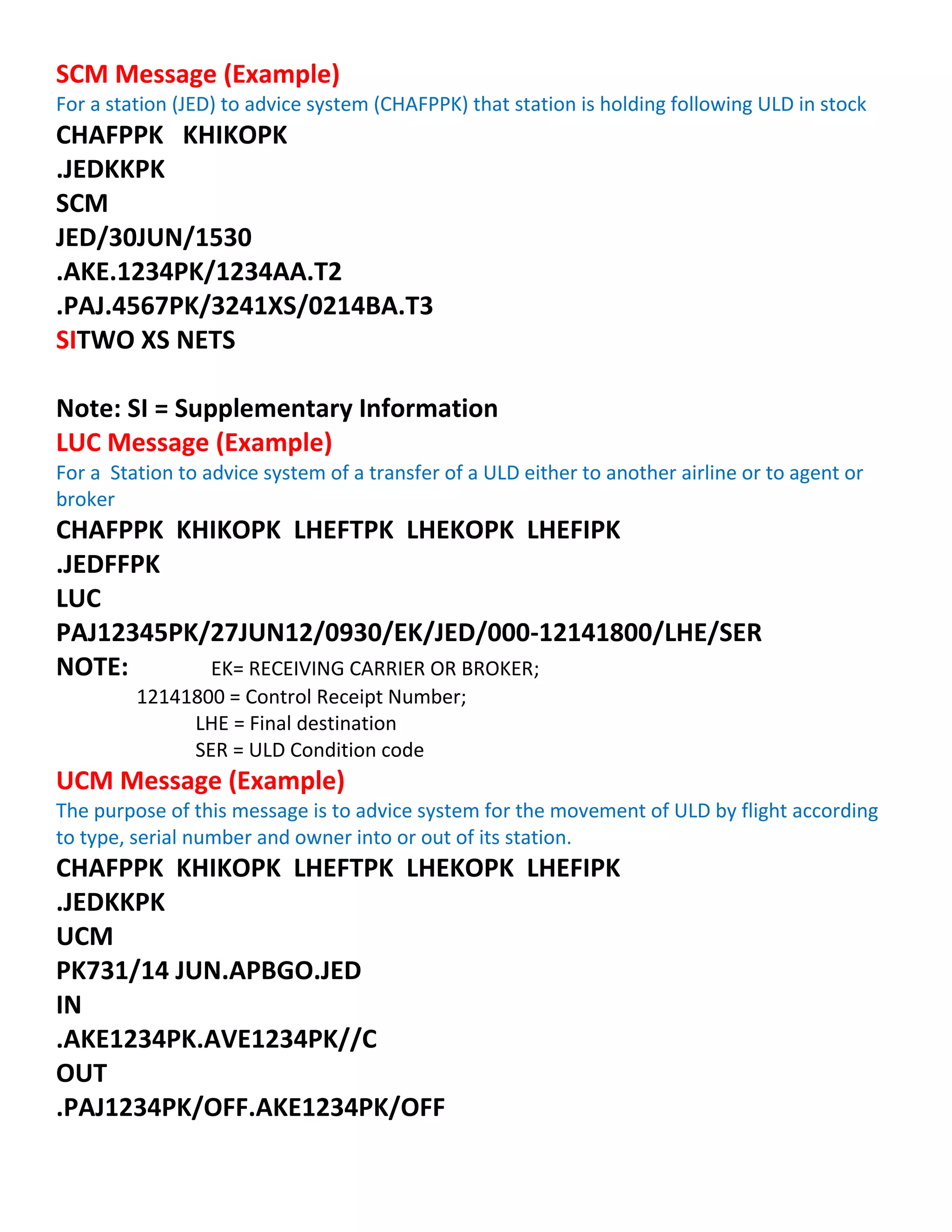 Uld control manual 2012 | PDF