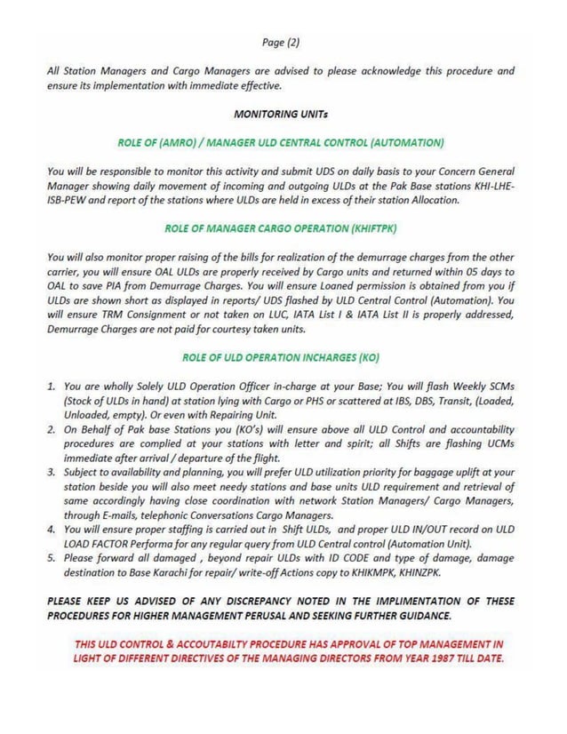 Uld Control Manual 2012 Pdf Air Travel Travel Type