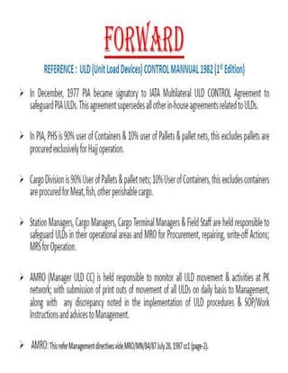 Uld control manual 2012 | PDF