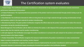 Life Cycle Assessment LCA Certification | PPT