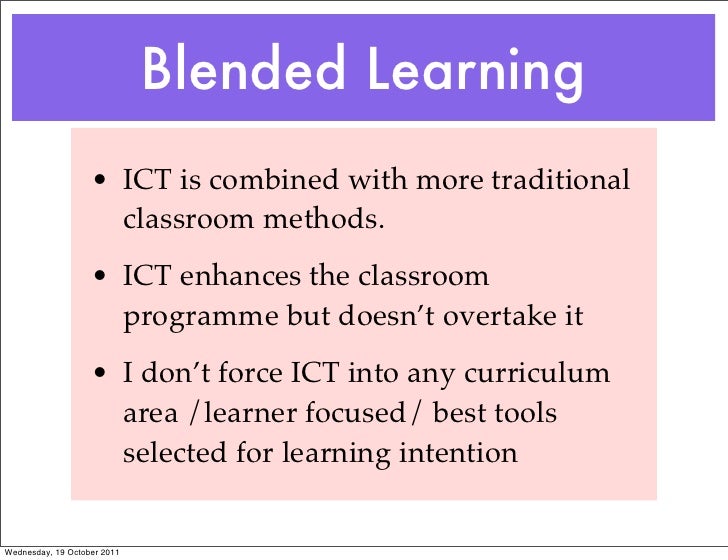 Integrating ICT in a Junior Classroom