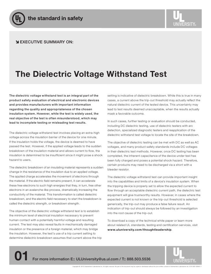 Withstanding Voltage