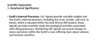 ULF RECEIVER.pptx Scientific Exploration: Monitoring ultra-low ...