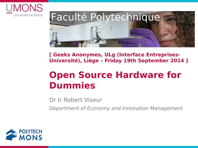 Open Source Hardware for Dummies | PPT