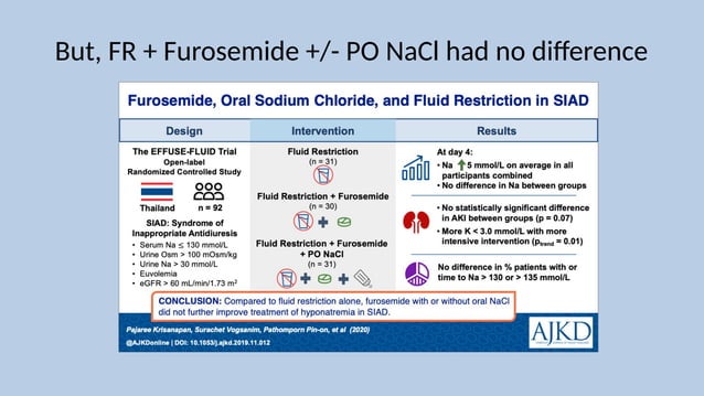 University of Louisville Sodium Disorders | PPT