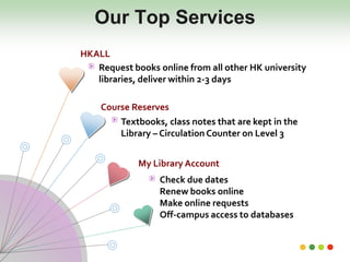 HKBU Library U-Life presentation | PPTX