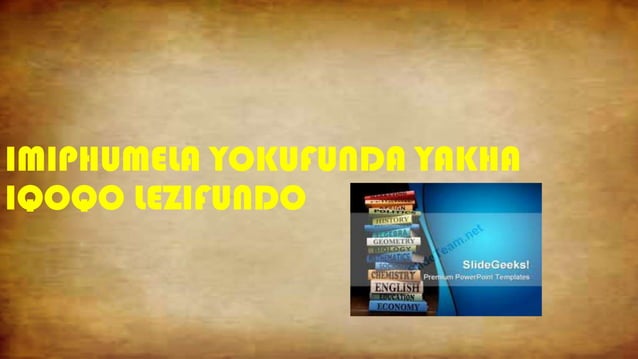 Ulimi lwesizulu ulimi lwasekhaya | PPTX
