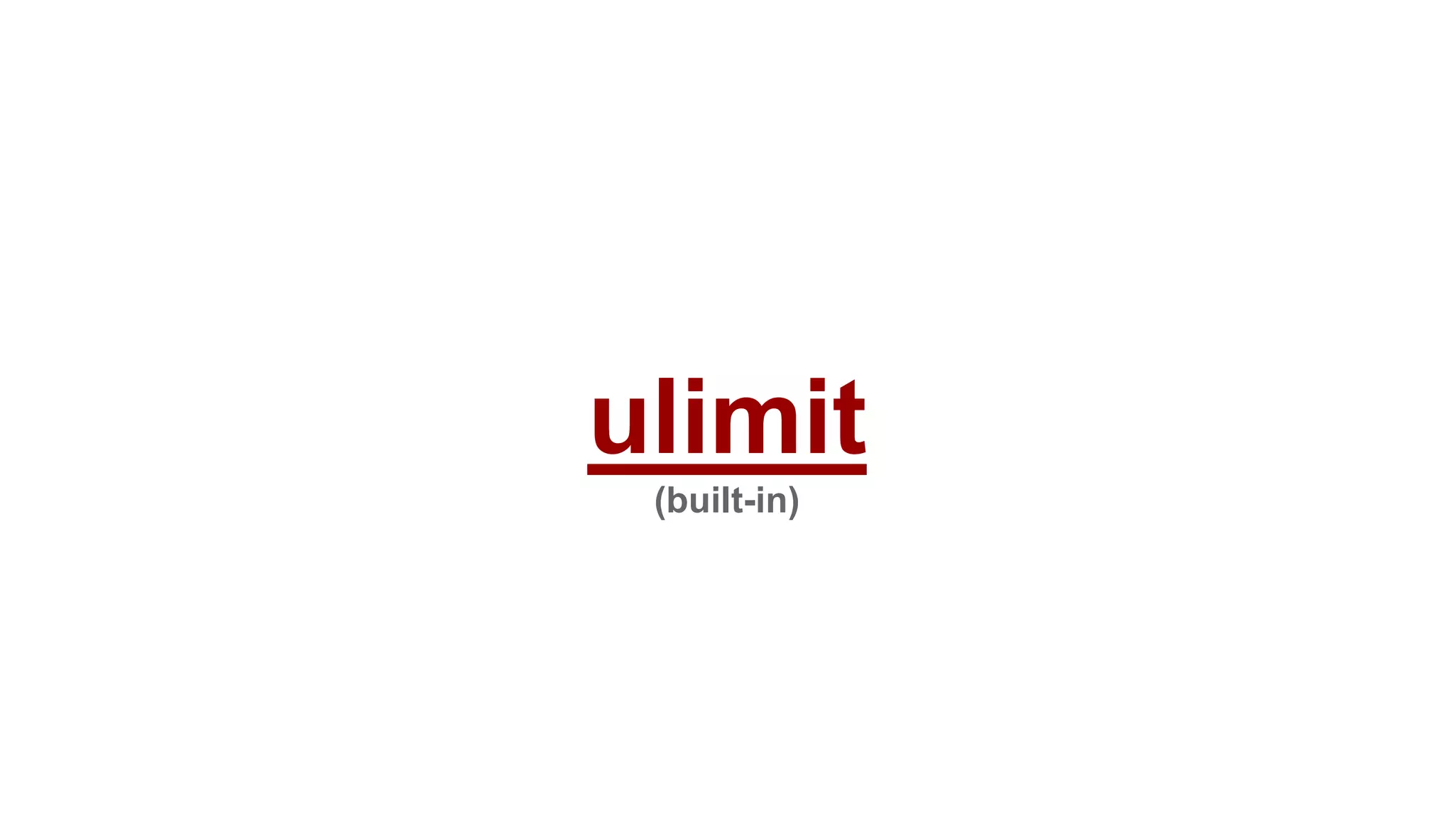 ulimit | PPT