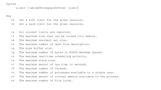 ulimit | PPT