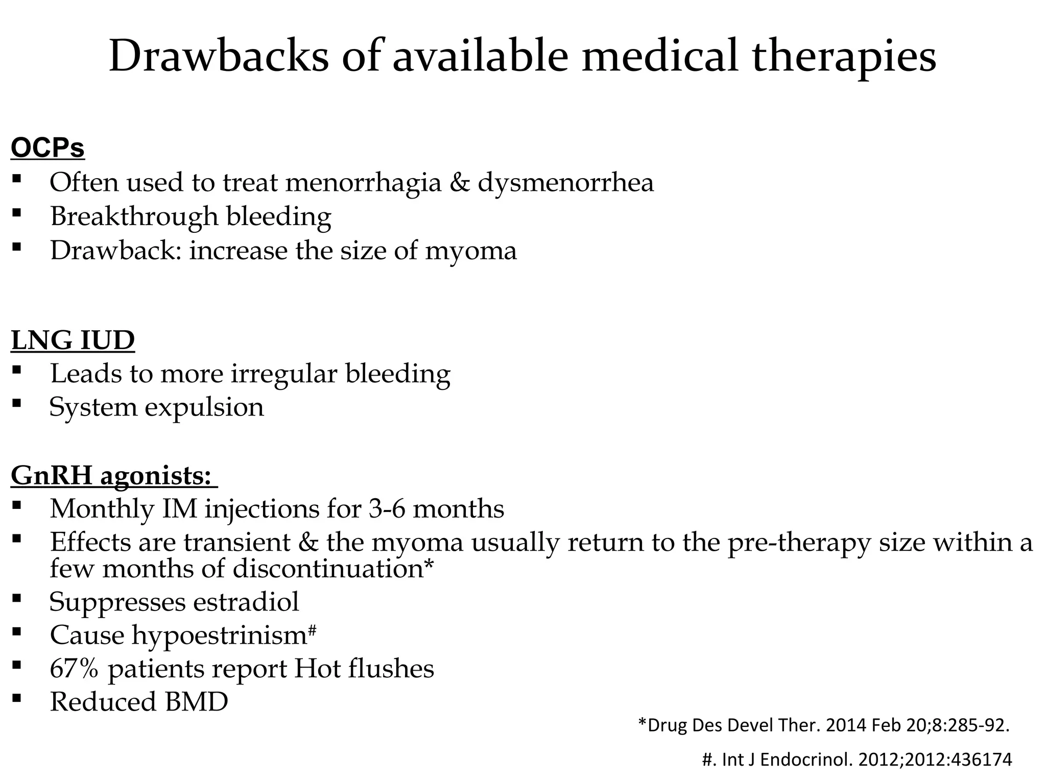 Medical Management of Fibroids | PPT