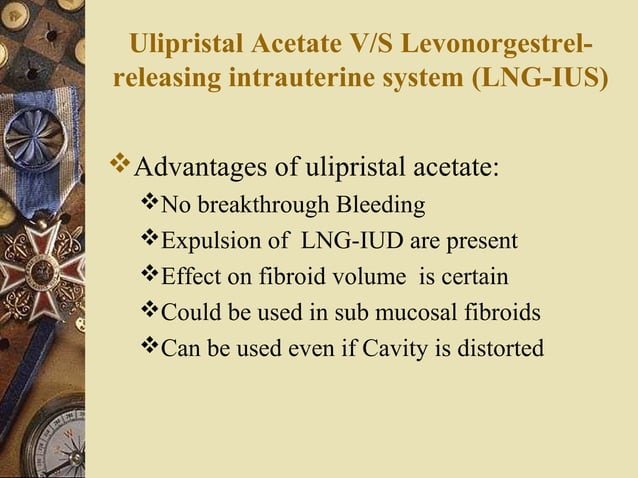 Ulipristal acetate in treatment of fibroids | PPT
