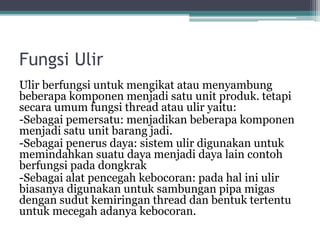 Ulir Pipa | PPT